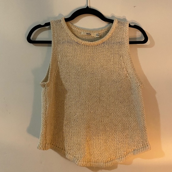 LF | Tops | Beige Knit Tank Top | Poshmark